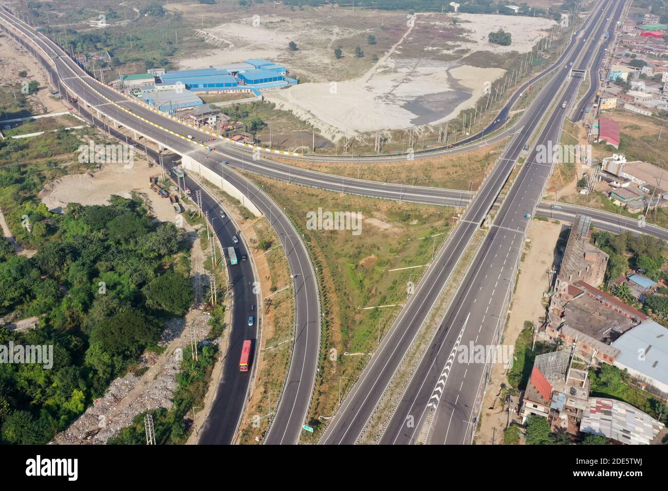 Dhaka, Bangladesh - November 28, 2020: The 54.7km four-lane Dhaka-Mawa ...