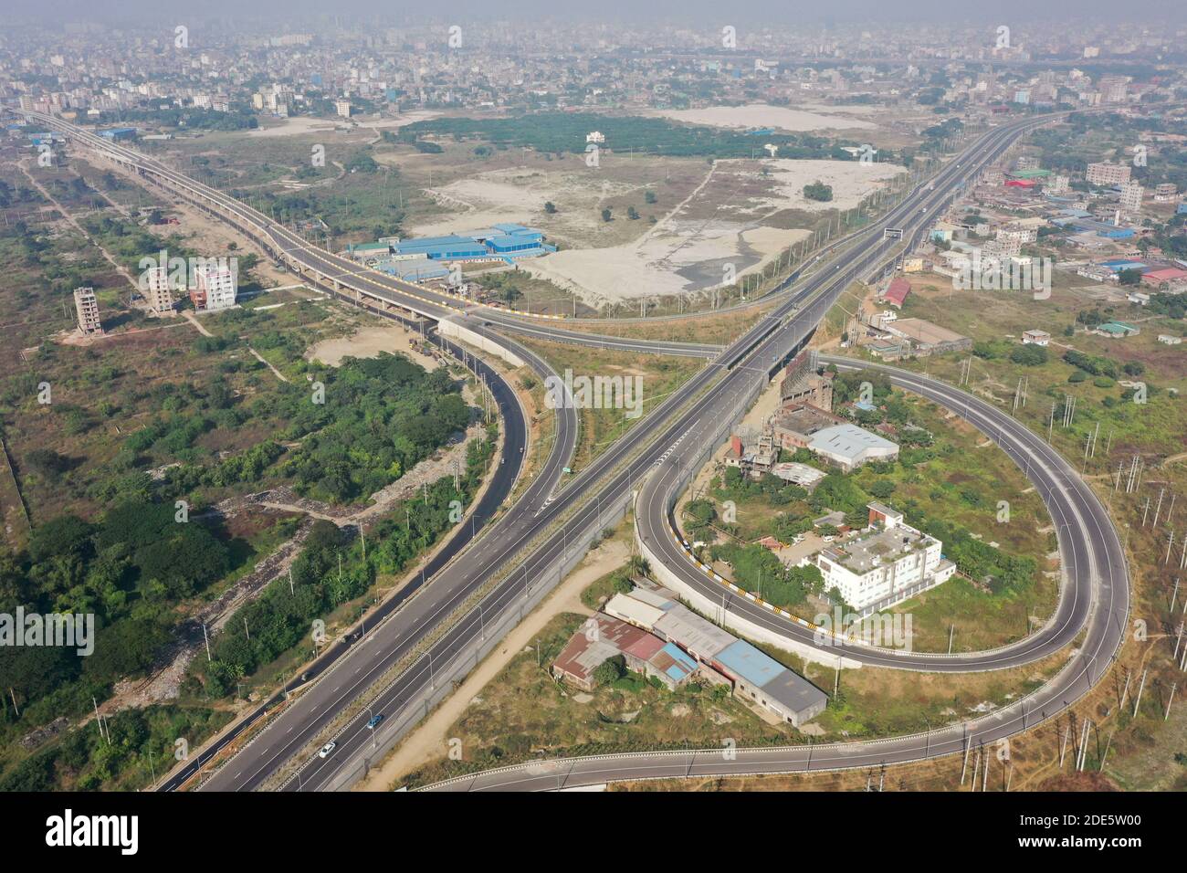 Dhaka, Bangladesh - November 28, 2020: The 54.7km four-lane Dhaka-Mawa ...