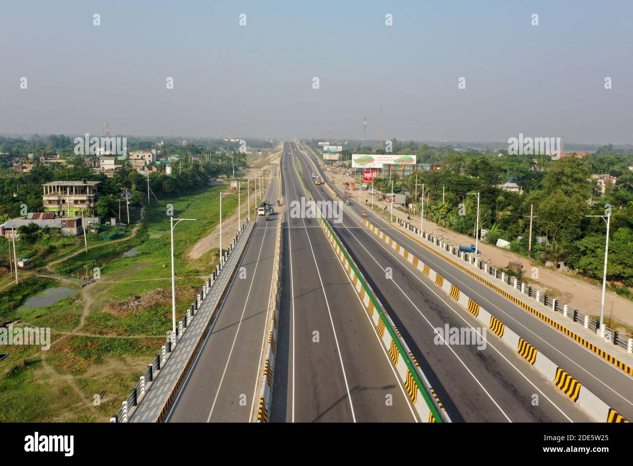 Dhaka, Bangladesh - November 28, 2020: The 54.7km four-lane Dhaka-Mawa ...