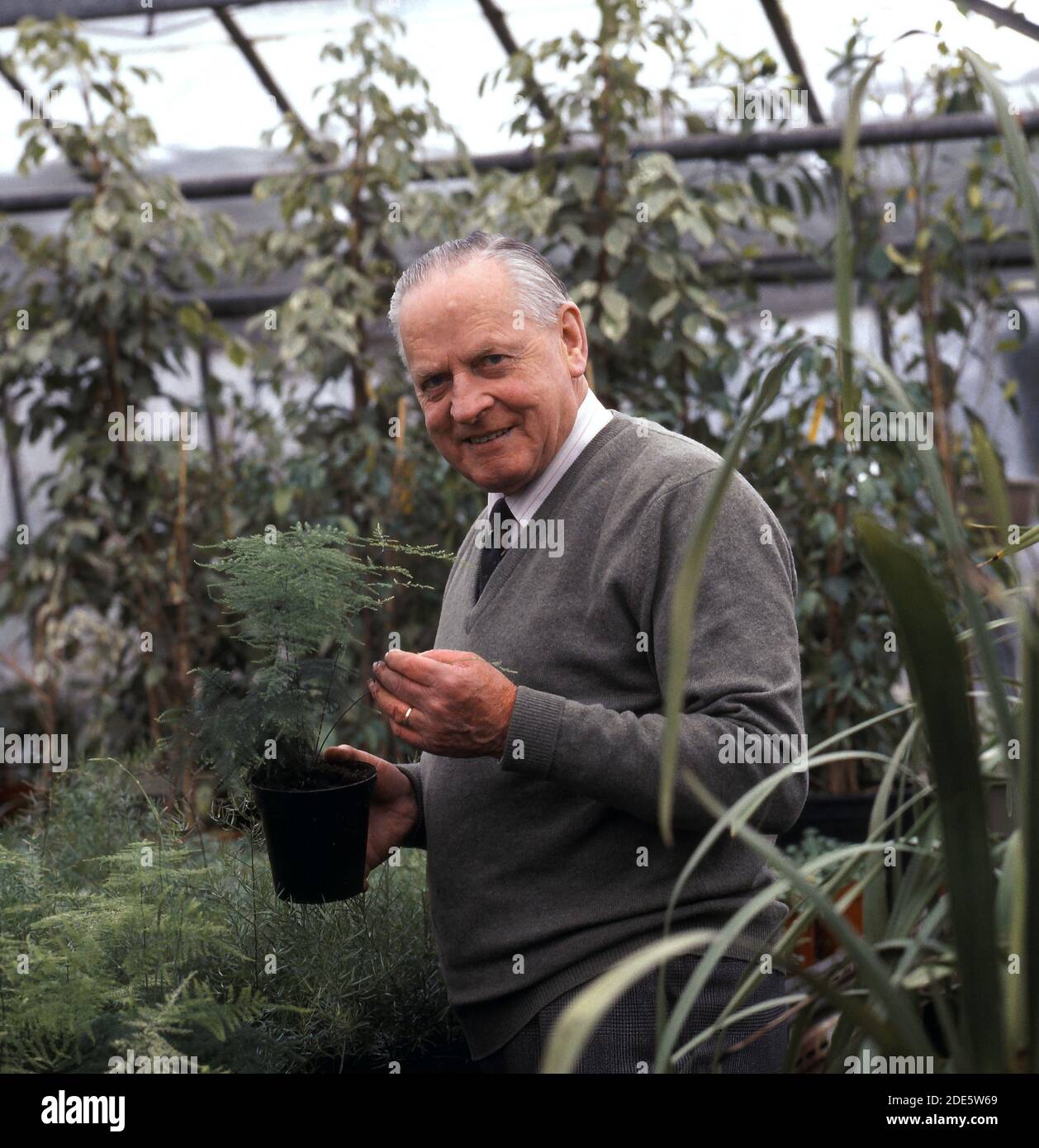 Percy Thrower who was a gardening radio and television broadcaster with ...