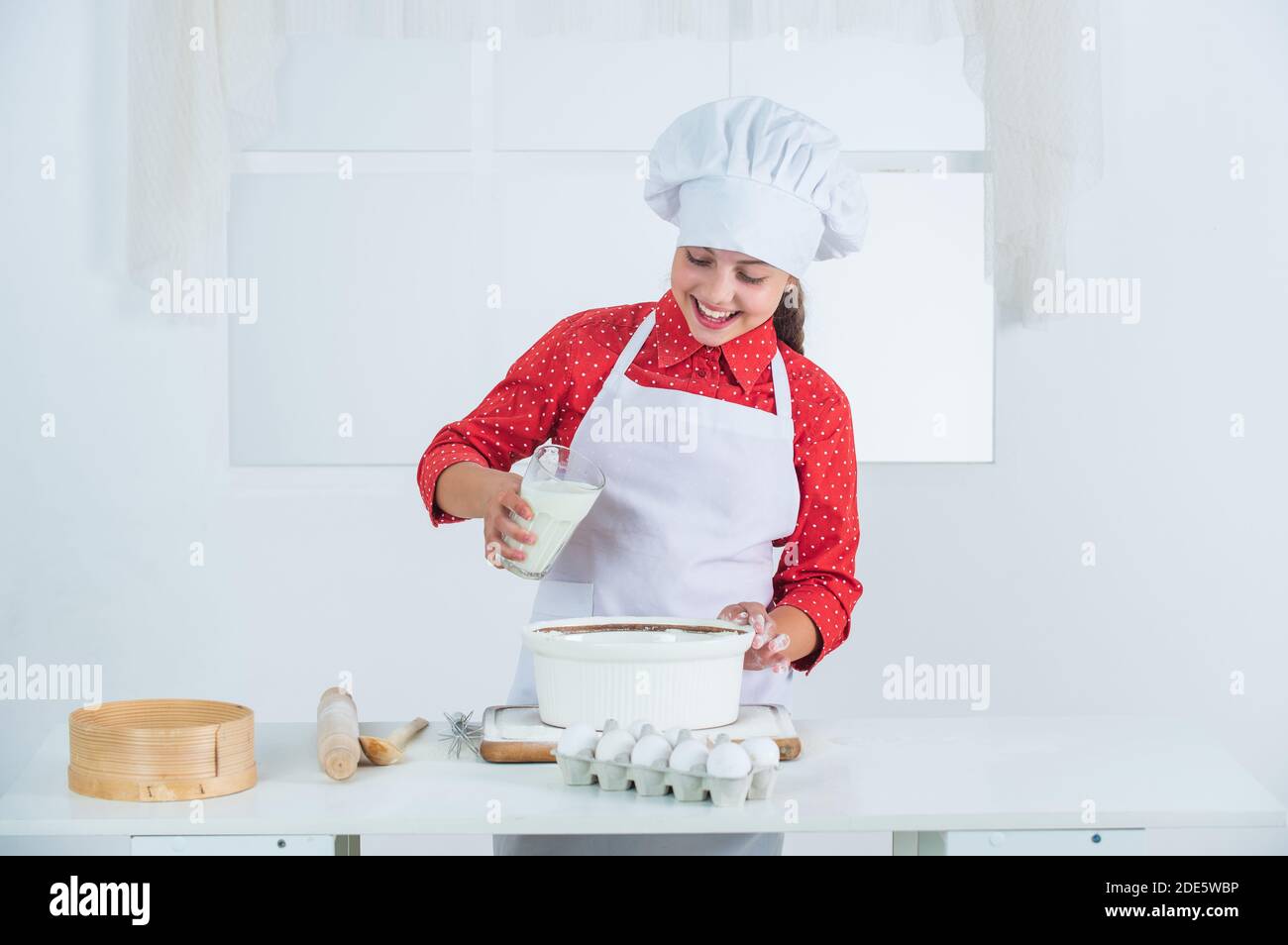 child baking something for dinner, chef Stock Photo - Alamy