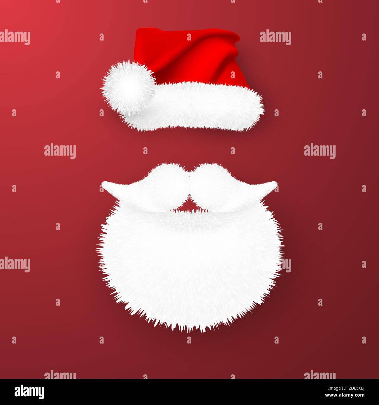 Santa beard Stock Vector Images - Alamy