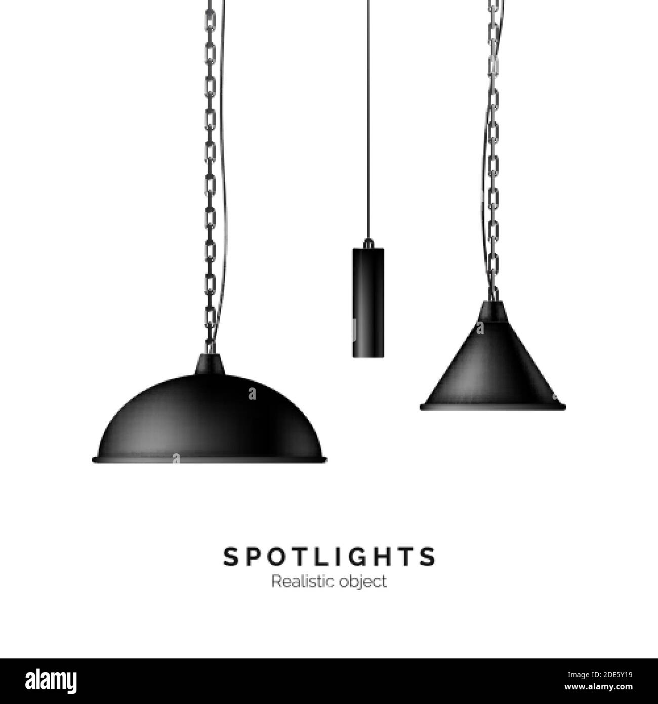 Set of lamps. design for banner or poster with copy space for text ...