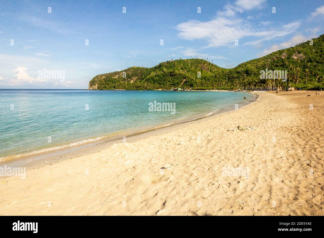 A tropical white sand beach in Tingloy Island off Batangas, Philippines ...