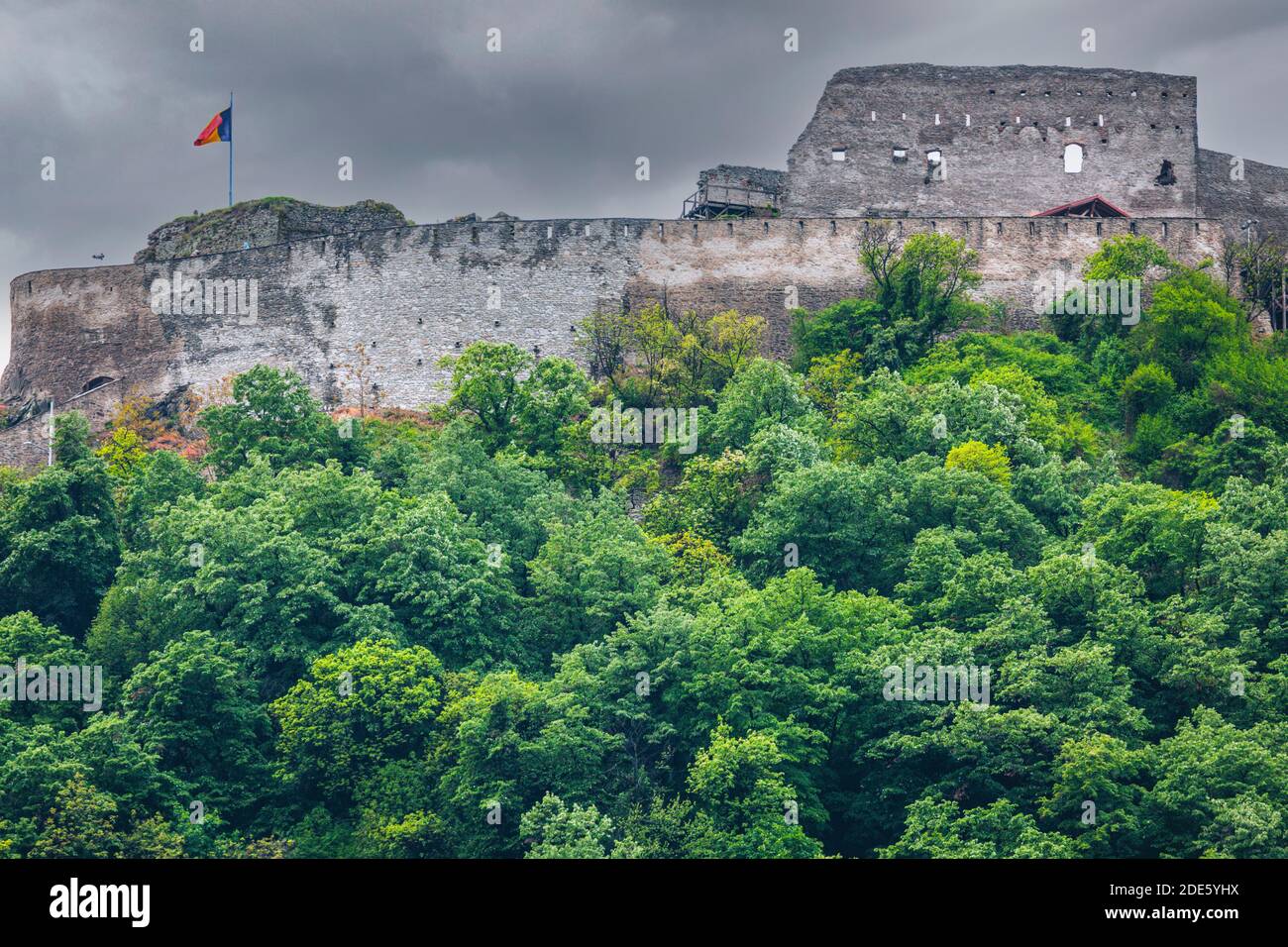 Europe romania transylvania deva castle hi-res stock photography and ...