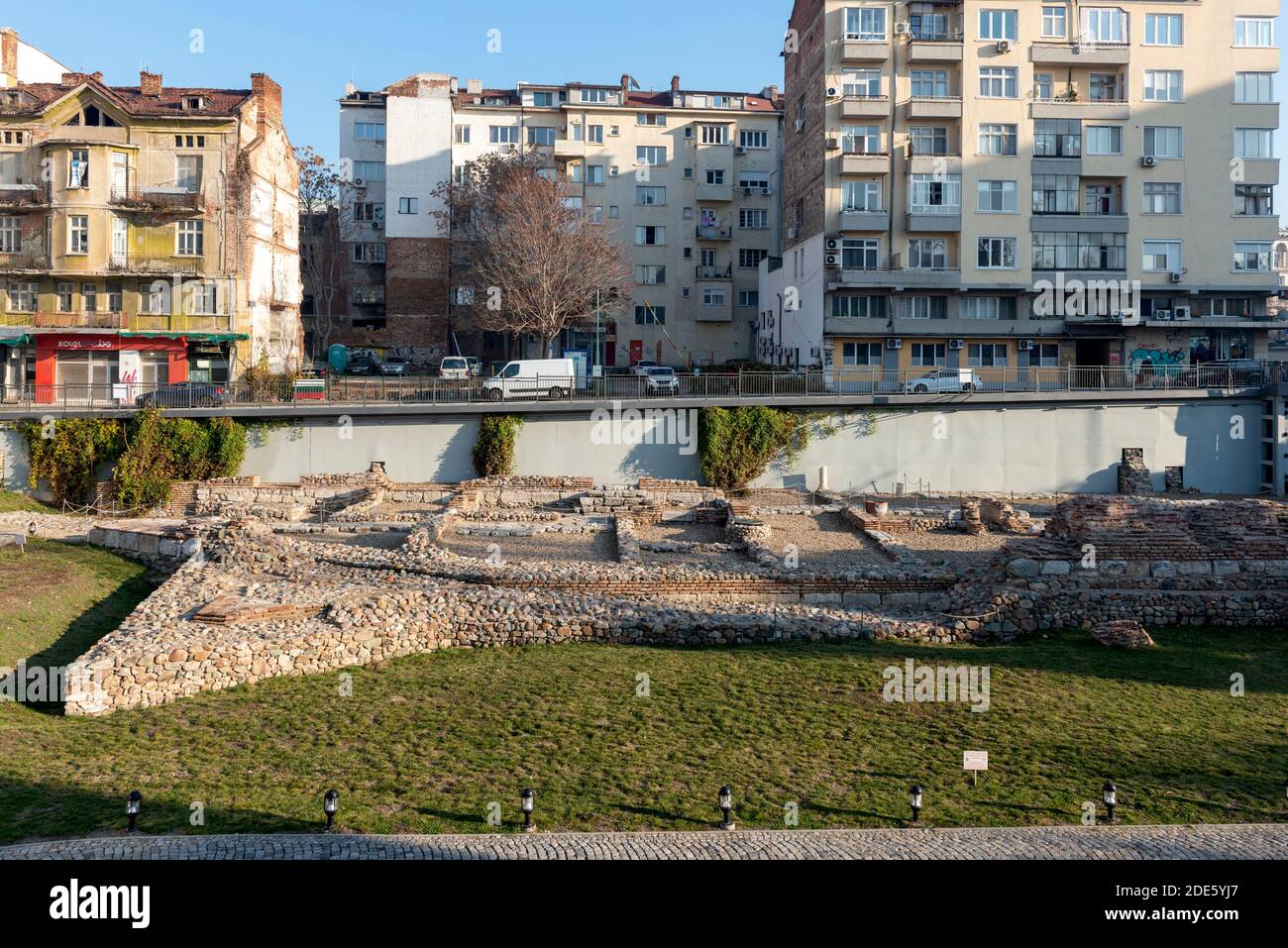 Sofia Bulgaria Serdica ruins The Western Gate of the Ancient Roman city ...