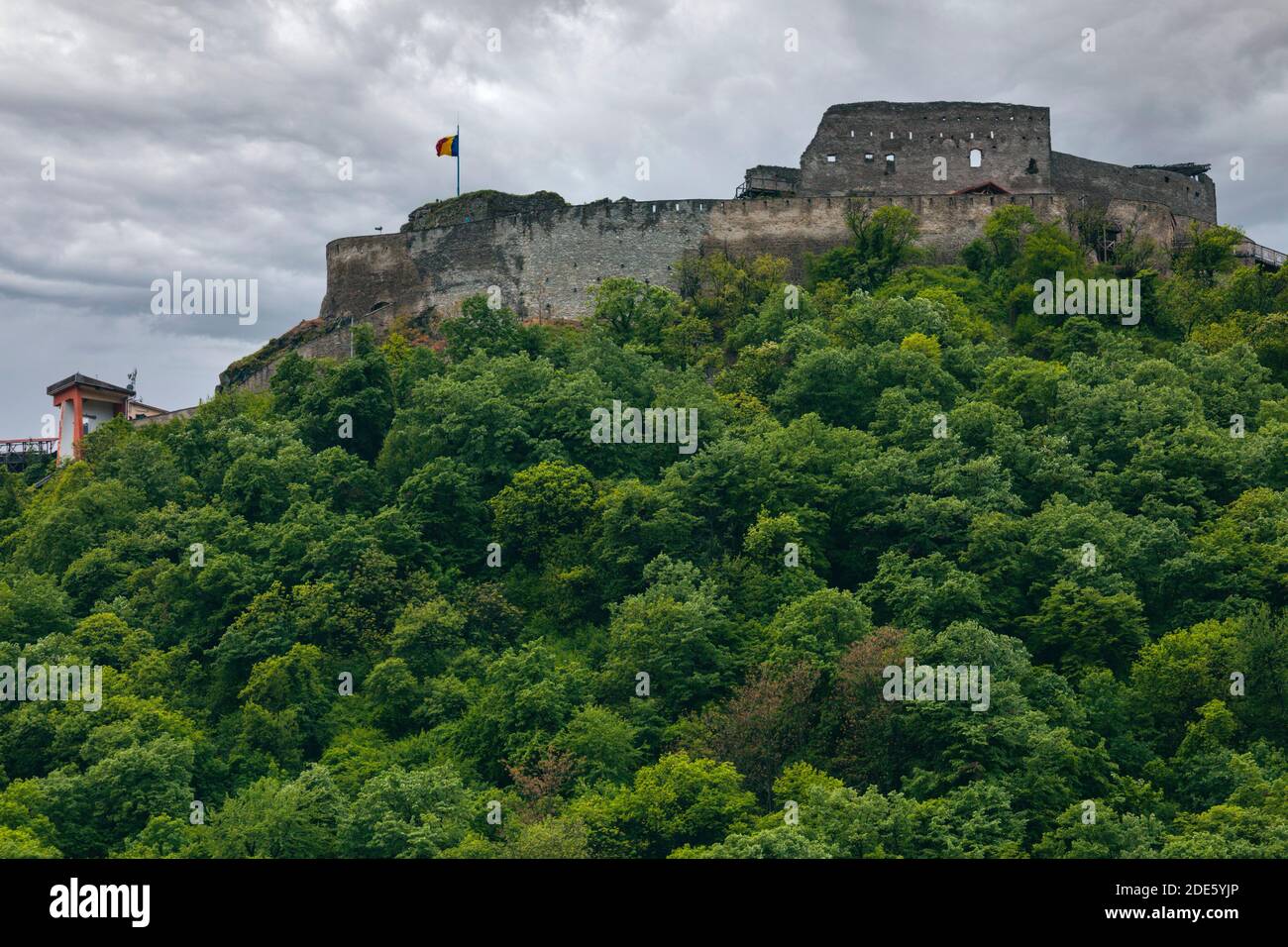 Europe romania transylvania deva castle hi-res stock photography and ...