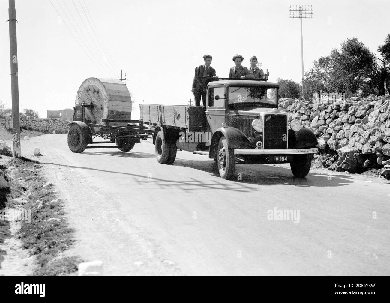 Post office trailer ca. 1934-1939 Stock Photo - Alamy
