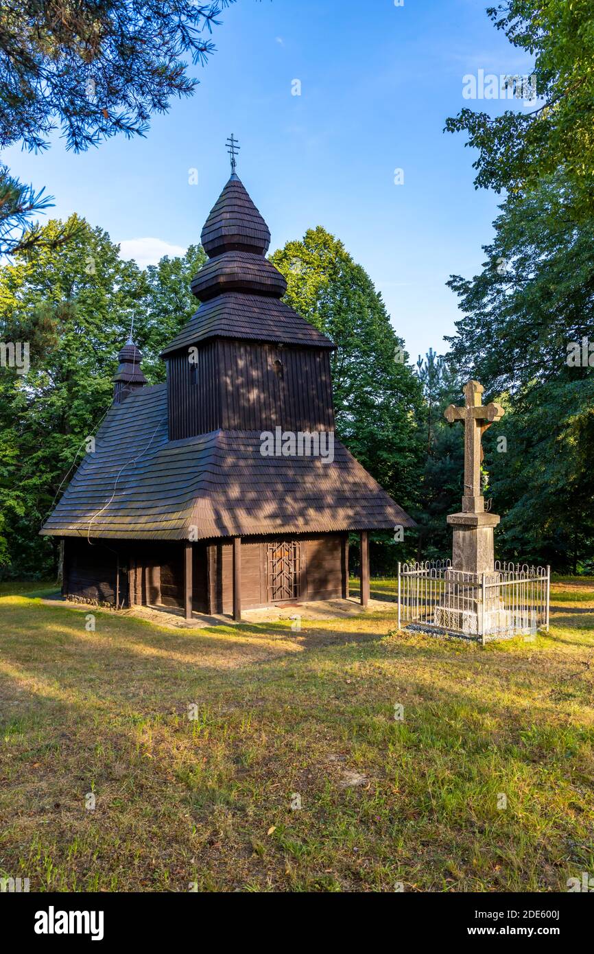 Wooden church in Ruska Bystra, Slovakia Stock Photo - Alamy