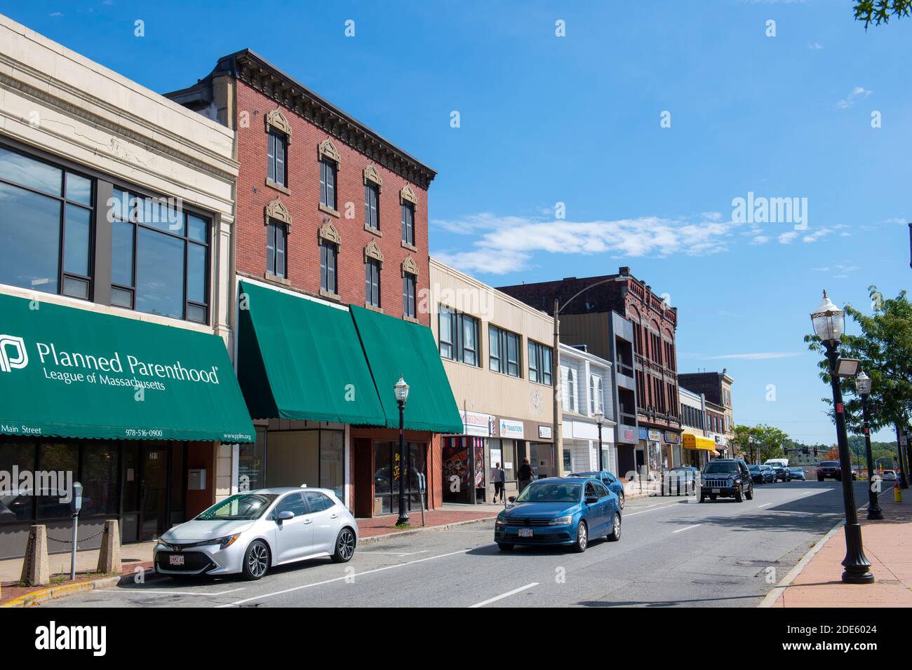 Historic commercial buildings on Main Street at Prichard Street in ...