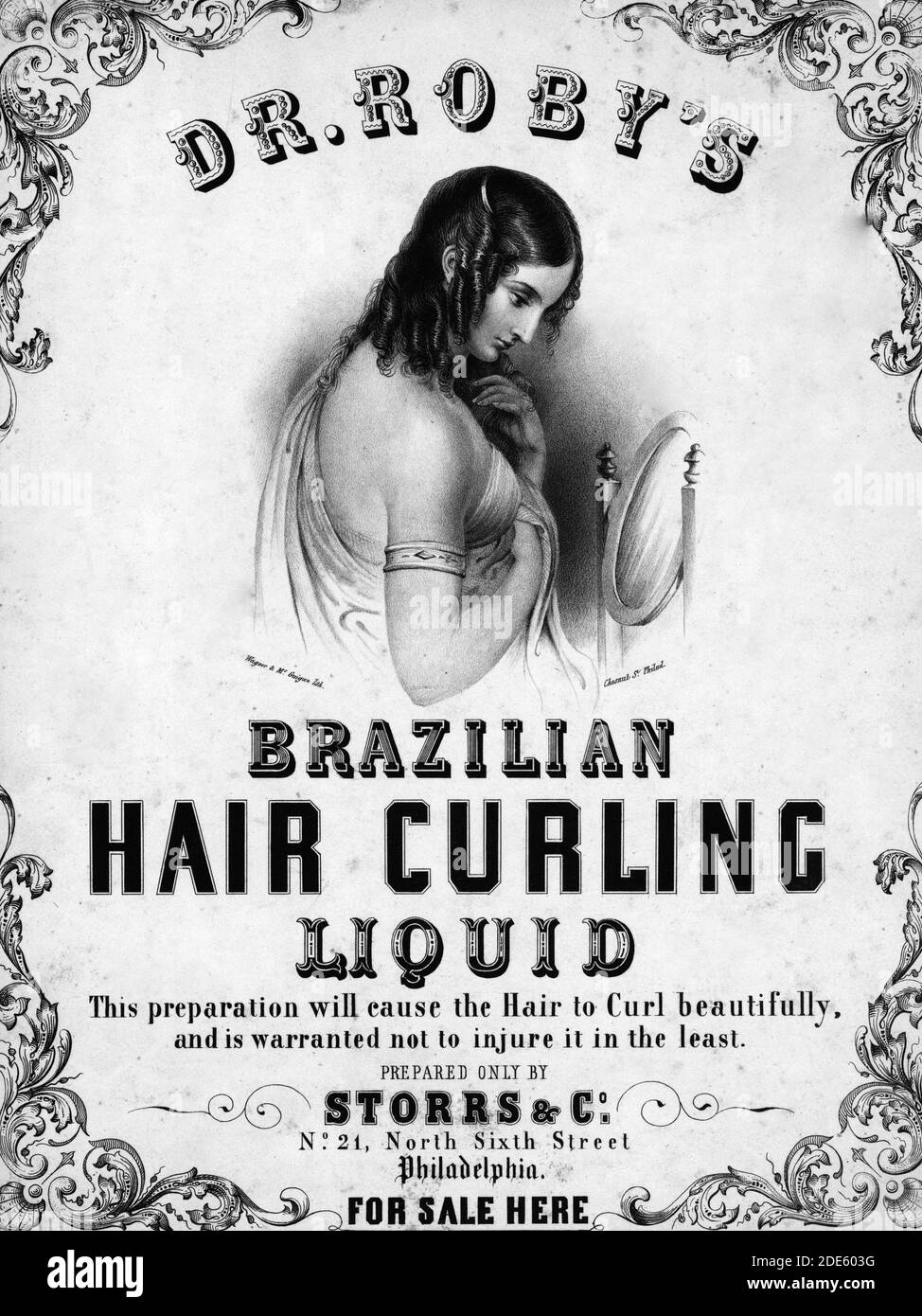 1800s hair care products hi-res stock photography and images - Alamy