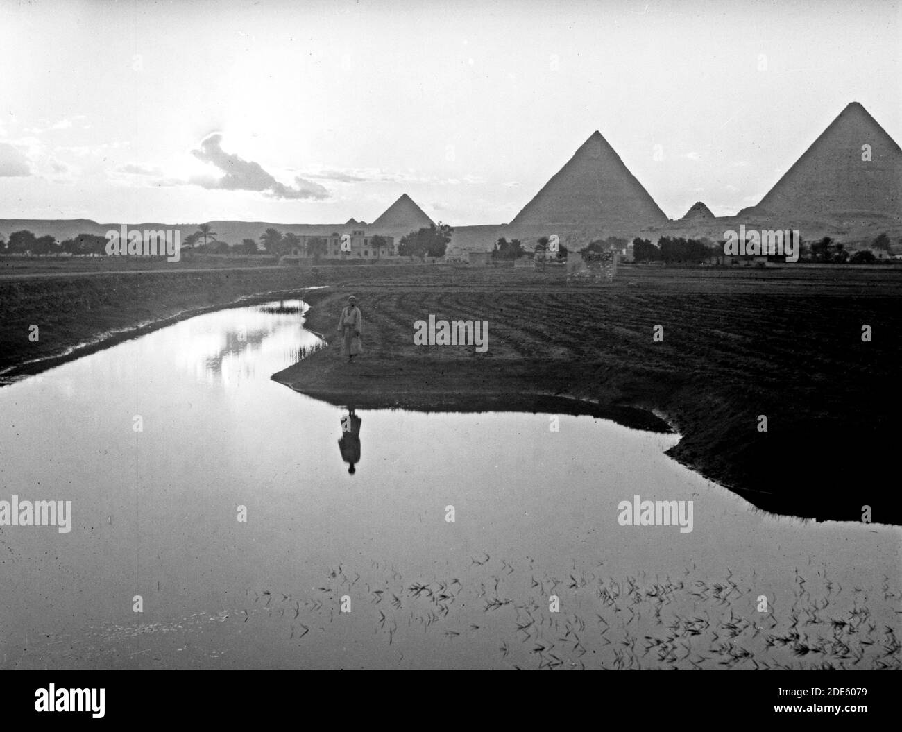 The Nile River Flooding Silt Balck