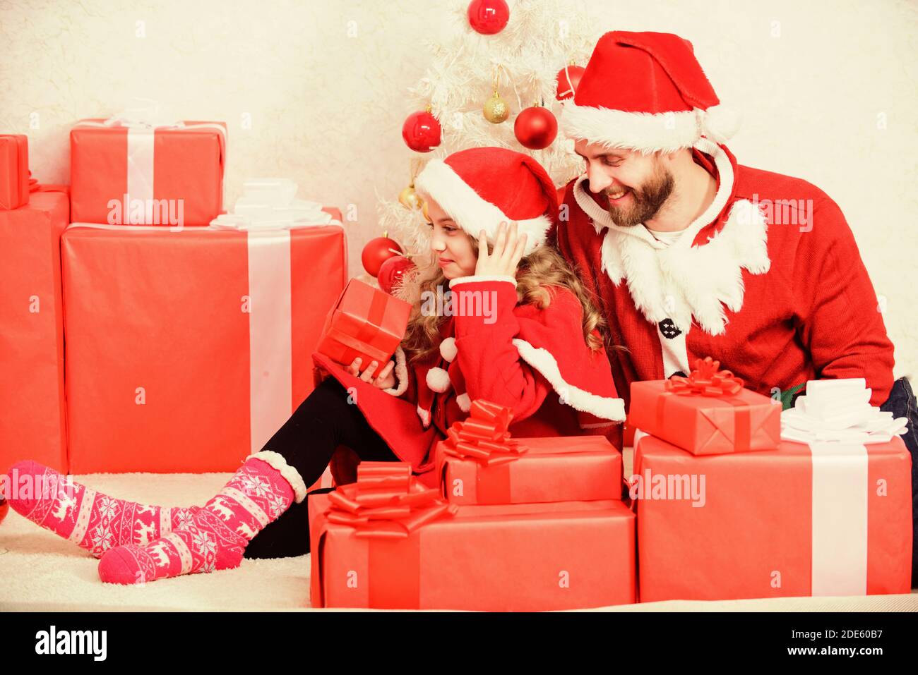 Christmas family holiday. Father christmas concept. Family christmas ...