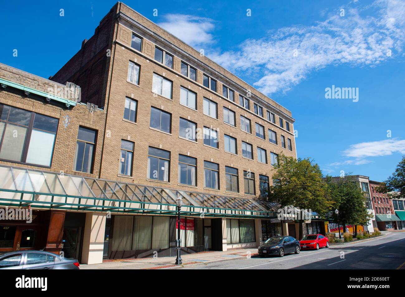 Historic commercial buildings on Main Street at Prichard Street in ...