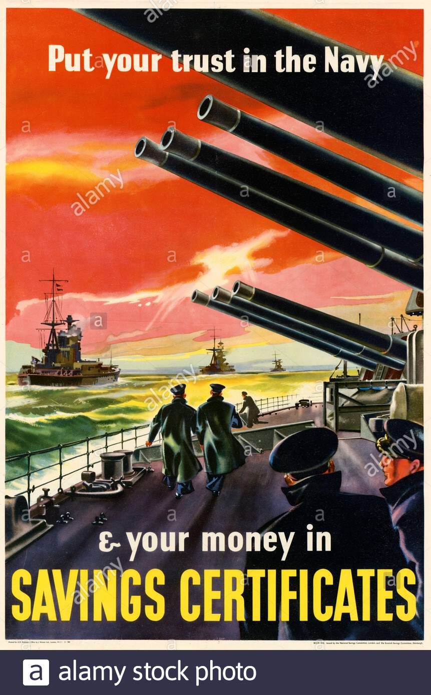 British World War 2 Public Information Propaganda poster Stock Photo ...