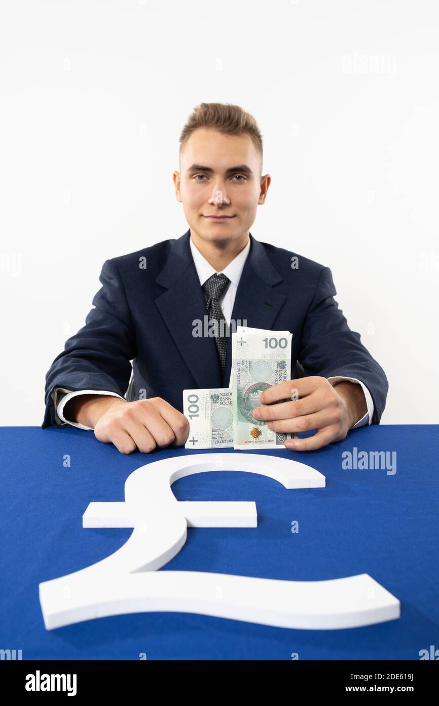 Boy at the bank counter hi-res stock photography and images - Alamy
