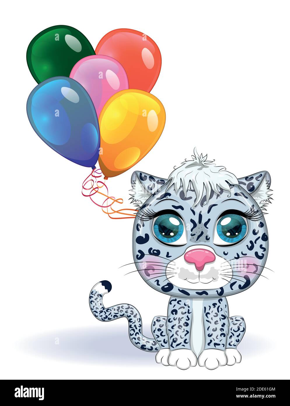 Cartoon snow leopard Stock Vector Images - Alamy