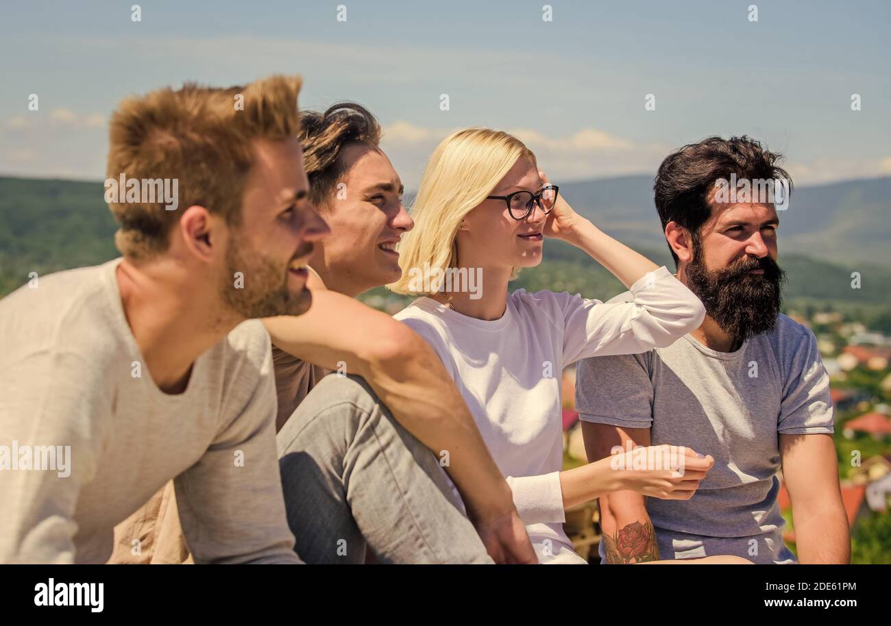 Simply being around. group of four people. great fit for day off. best ...