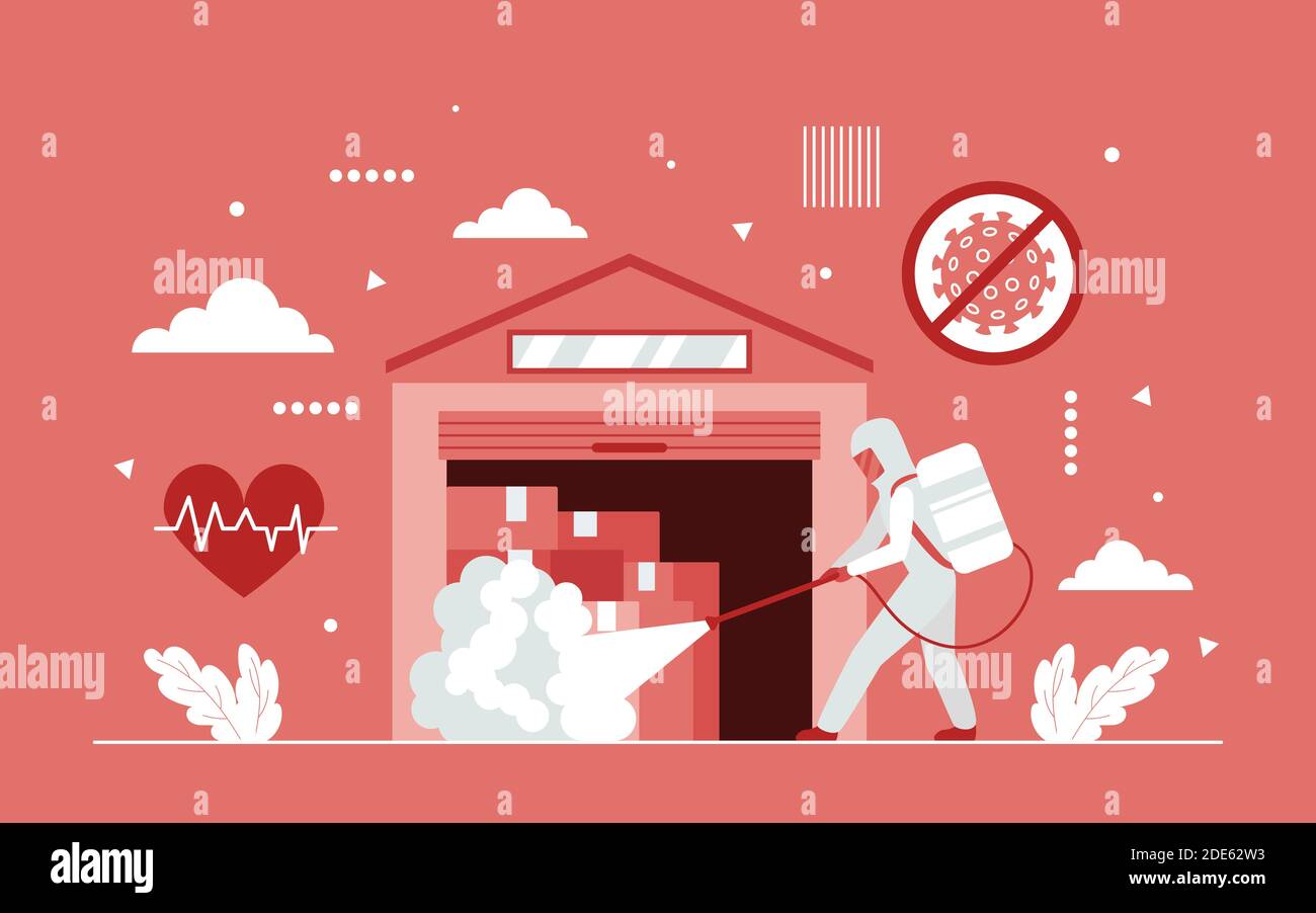 Decontamination work Stock Vector Images - Alamy