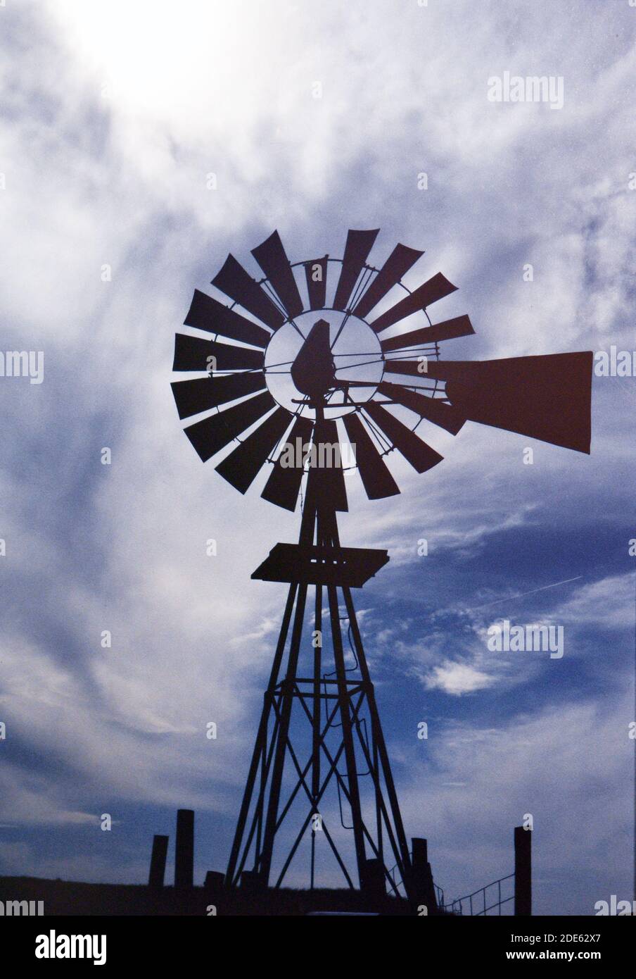 American Ranches - Old windmill on an American cattle ranch ca. 1999 ...