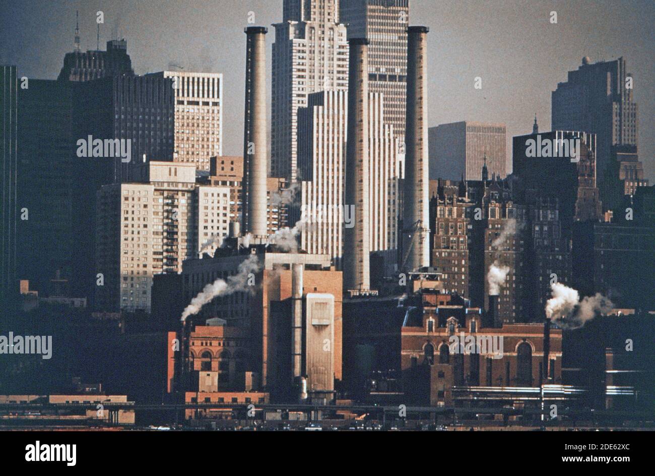 Consolidated Edison power plant in Manhattan New York ca. June 1974 ...