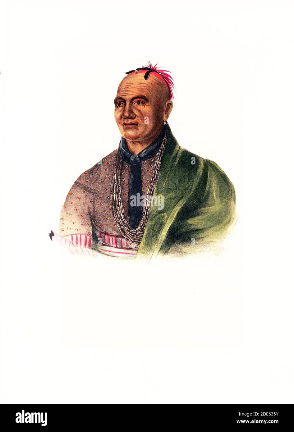 Print shows Thayendanegea (Joseph Brant), head-and-shoulders portrait ...