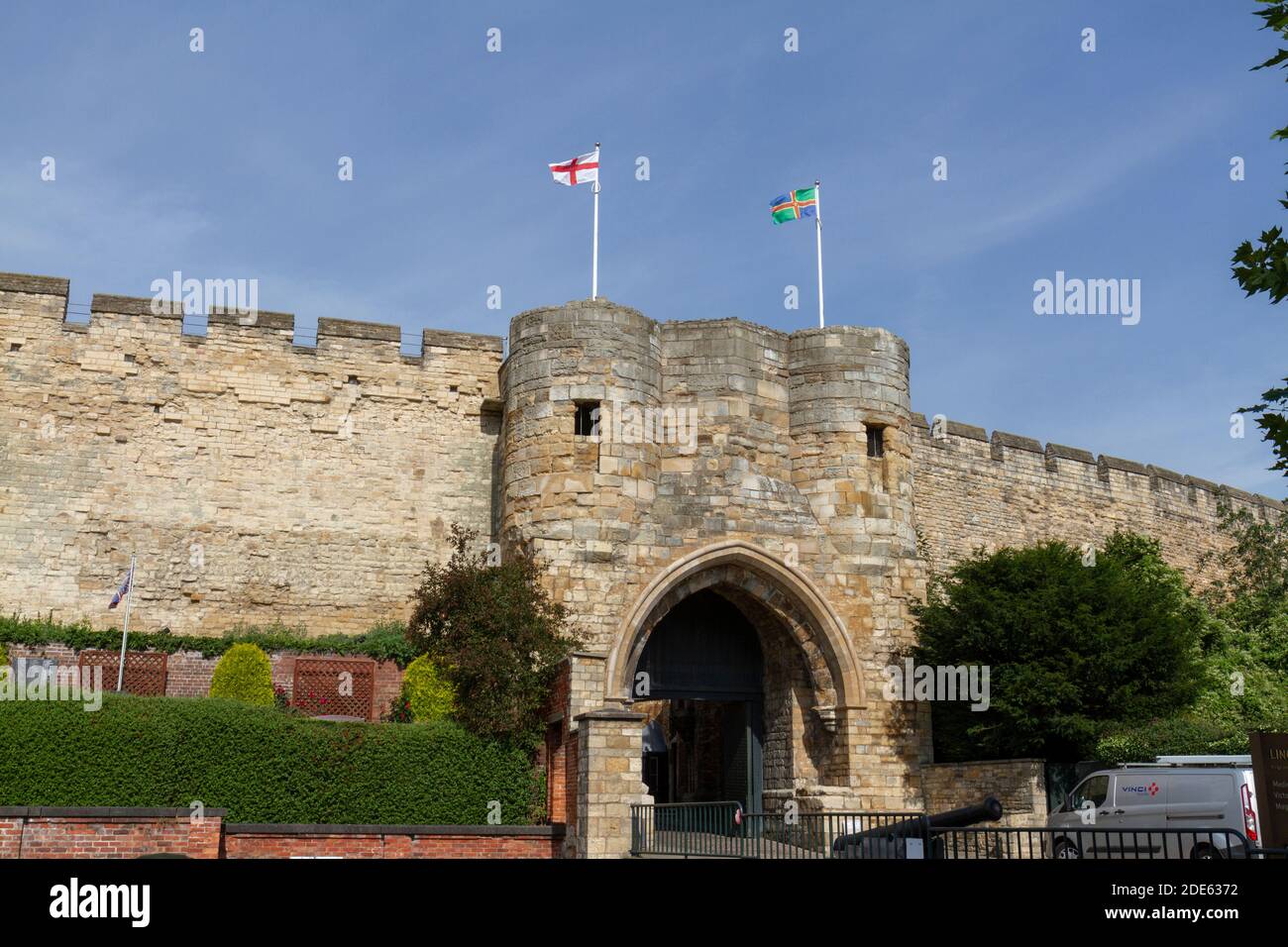 Entrance gates to Lincoln Castle, Lincolnshire, UK Stock Photo - Alamy