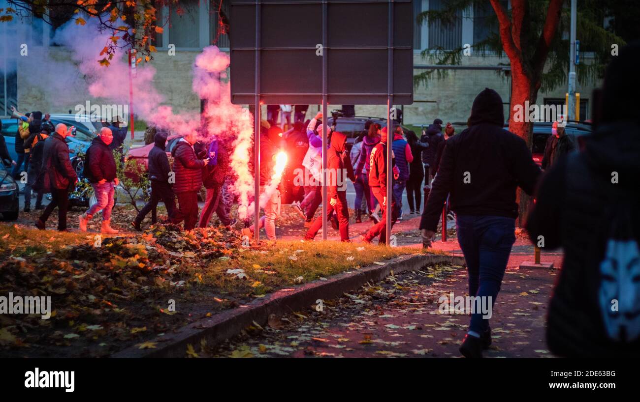Slovakia smoke flag hi-res stock photography and images - Alamy