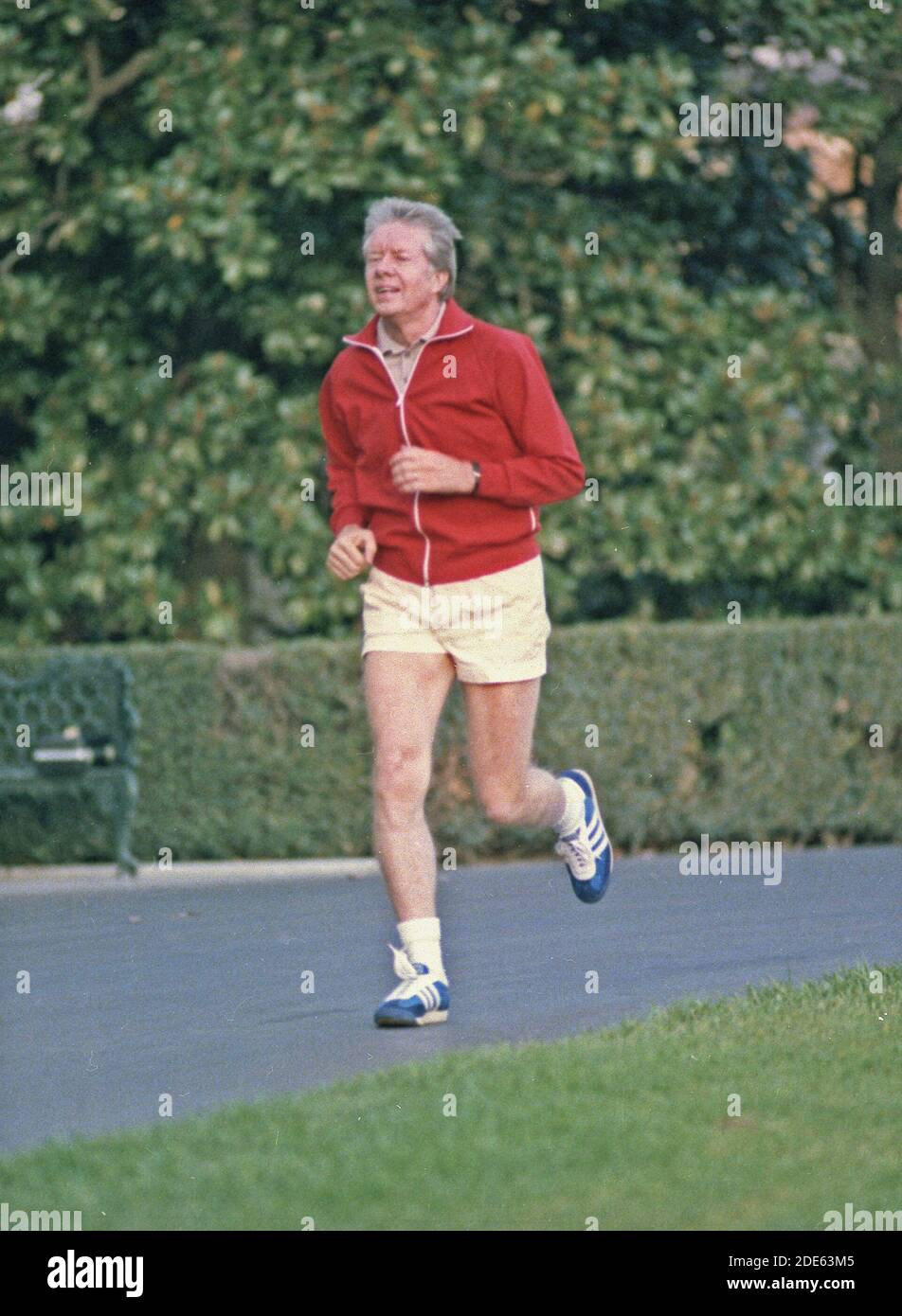 Jimmy Carter jogging ca. 20 November 1978 Stock Photo - Alamy