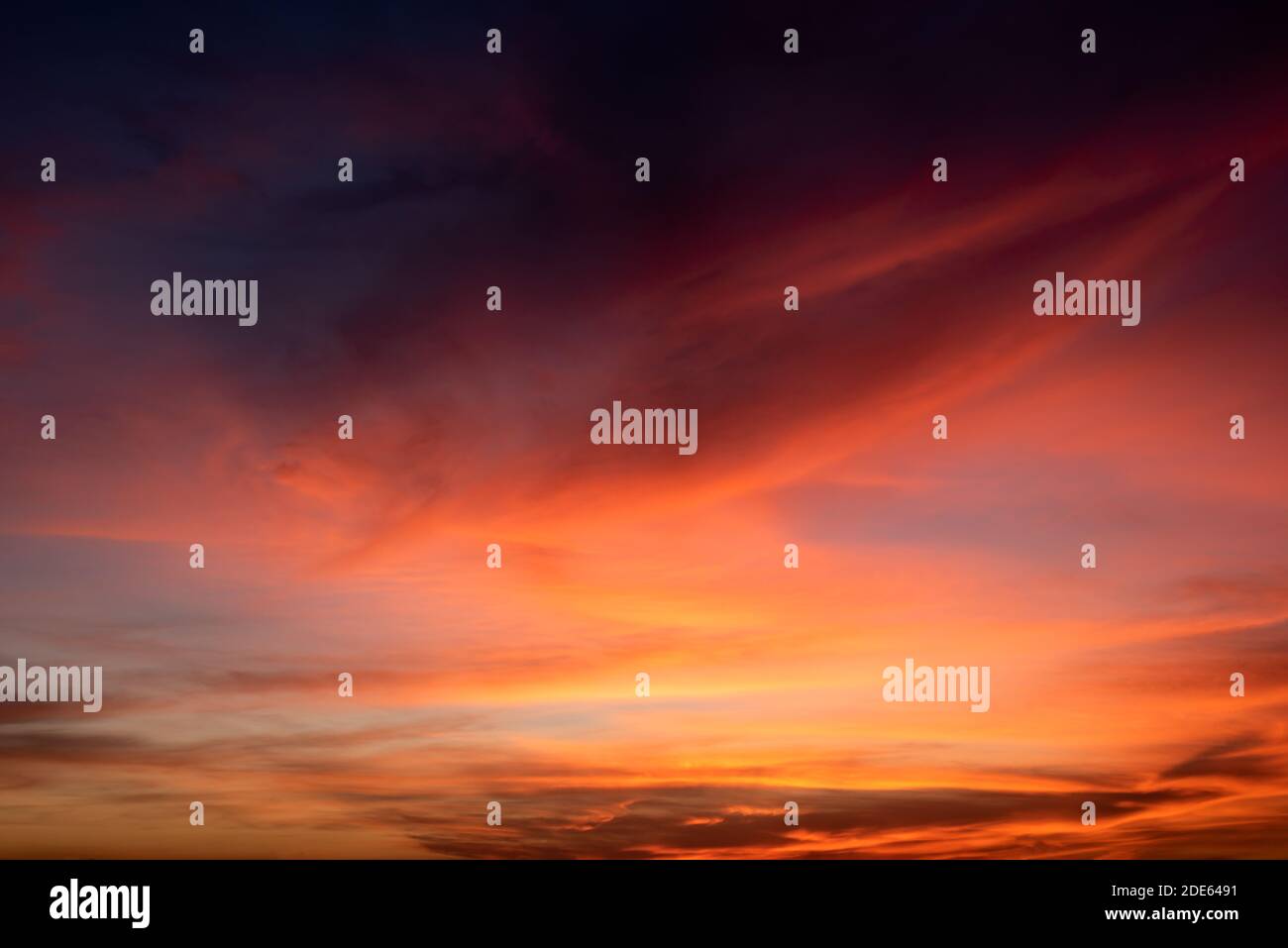 Texture of bright evening sky during sunset Stock Photo - Alamy