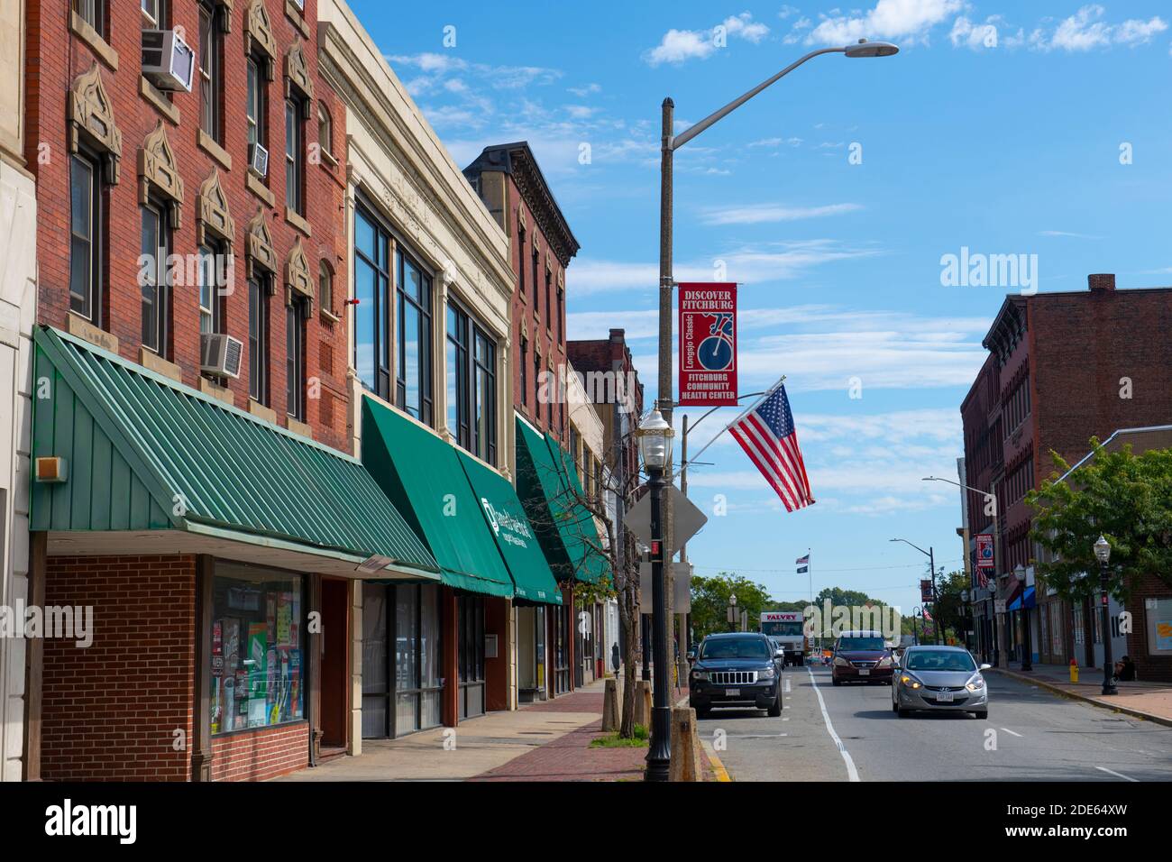 Historic commercial buildings on Main Street at Prichard Street in ...