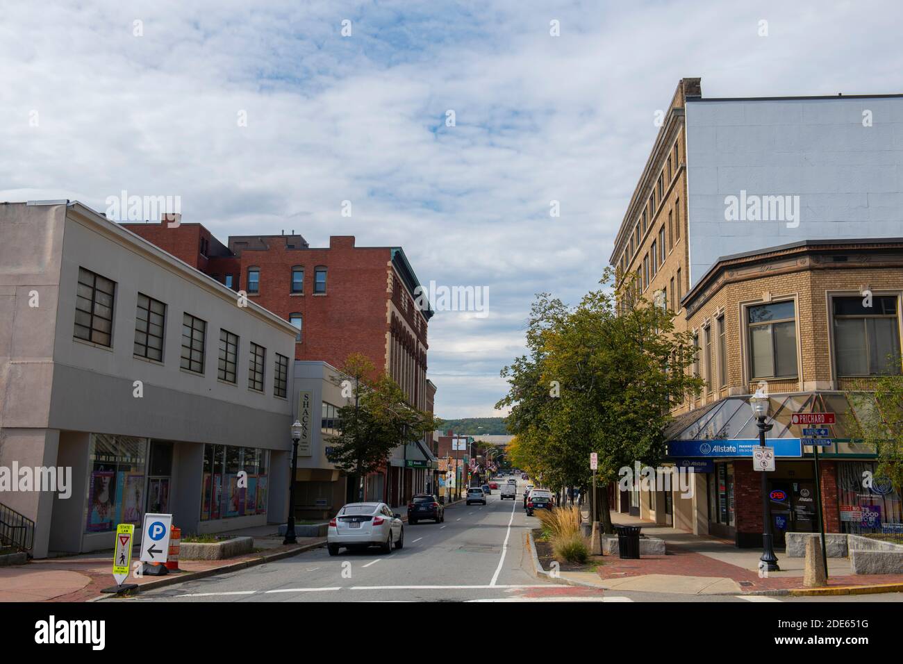 Historic commercial buildings on Main Street at Prichard Street in ...
