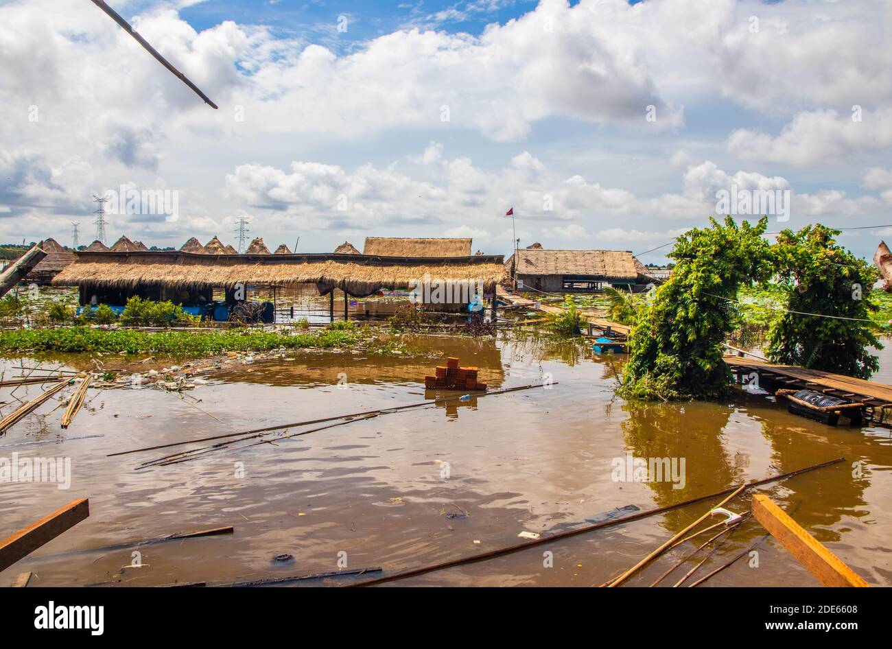 Tonle sap sea near Siem Reap and Angkor in Cambodia Asia Stock Photo ...