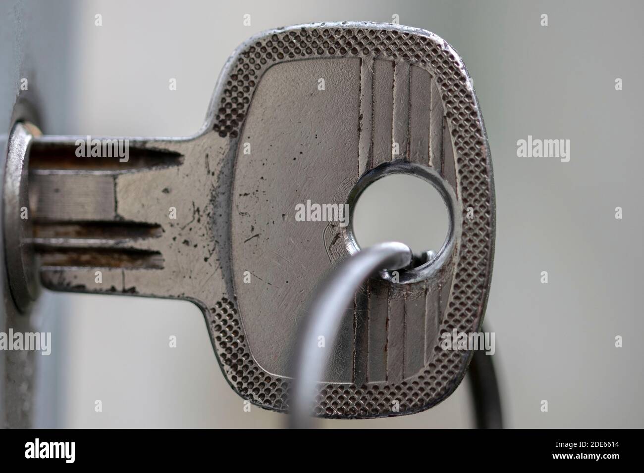 Macro Photo Of A Key In A Lock Stock Photo - Alamy