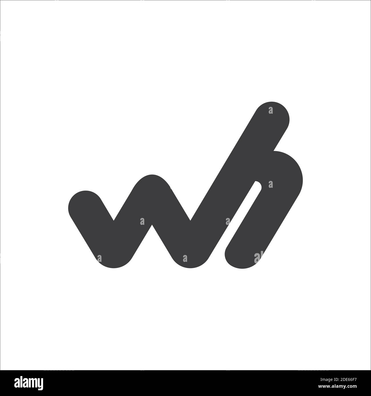 Initial letter wh logo or hw logo vector design template Stock Vector ...