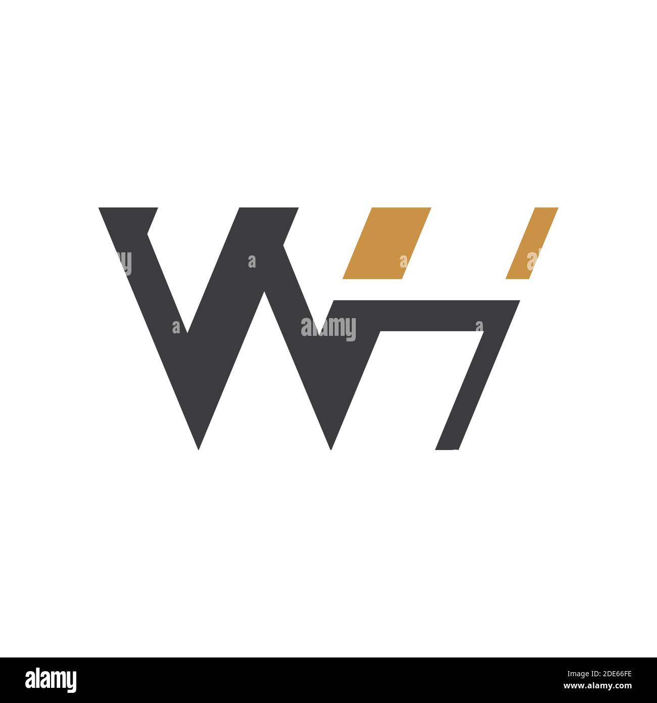 Initial letter wh logo or hw logo vector design template Stock Vector Image & Art - Alamy