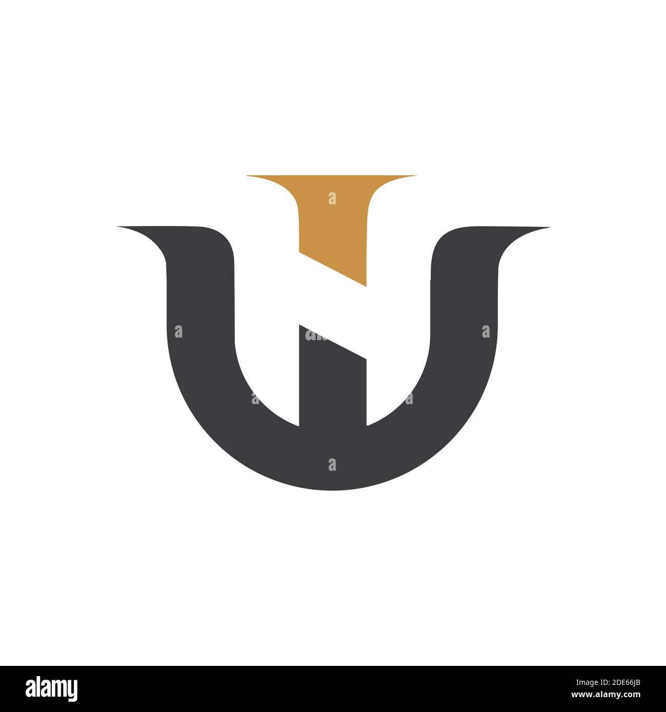 Initial letter wh logo or hw logo vector design template Stock Vector ...