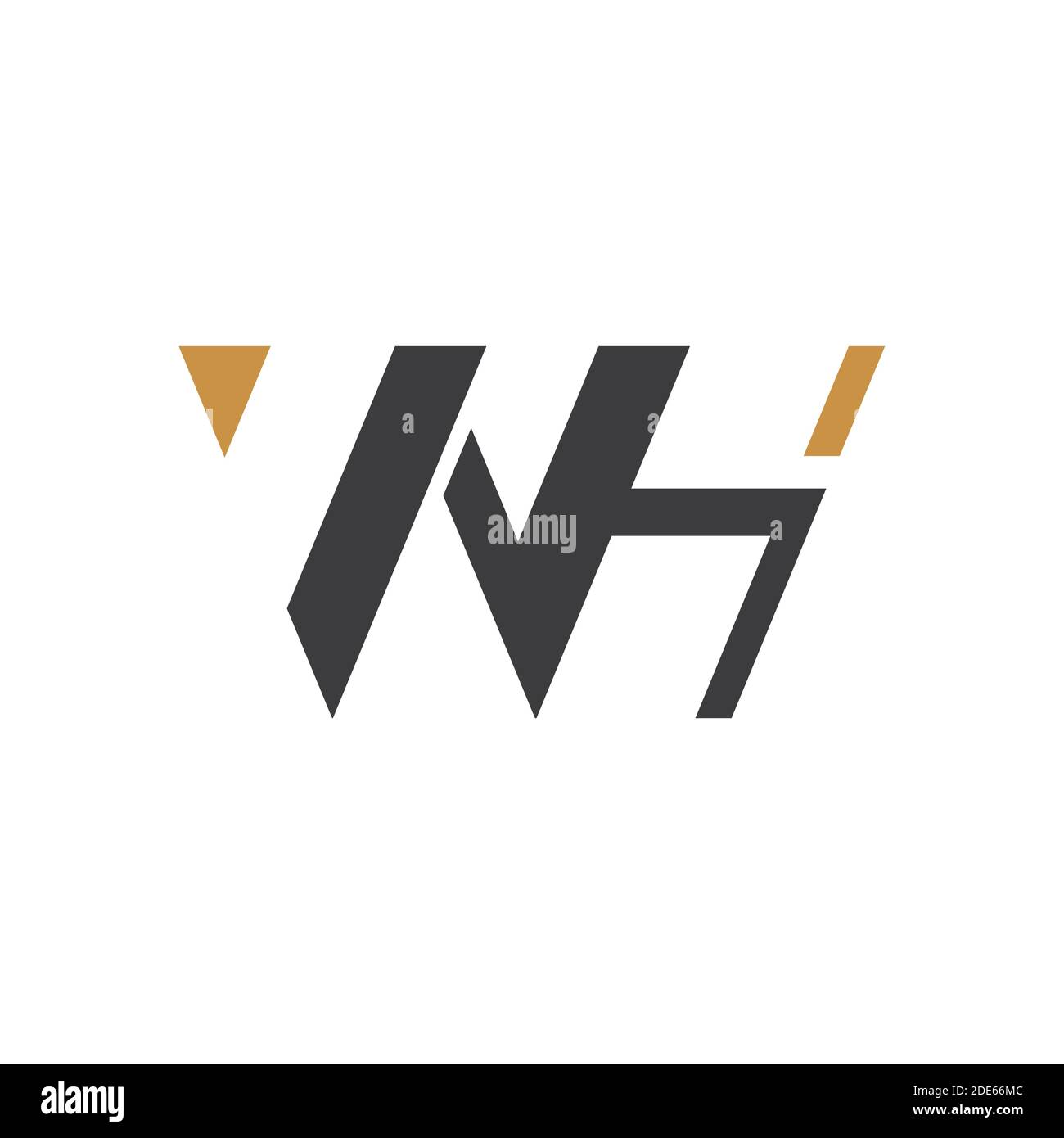 Initial letter wh logo or hw logo vector design template Stock Vector Image & Art - Alamy