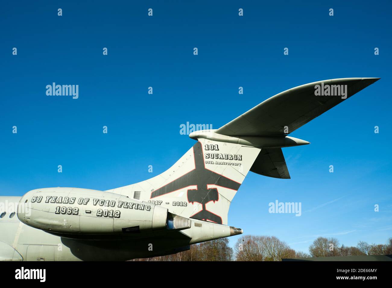 Vickers VC10 Aircraft Tailfin At RAF Cosford Shropshire England UK ...