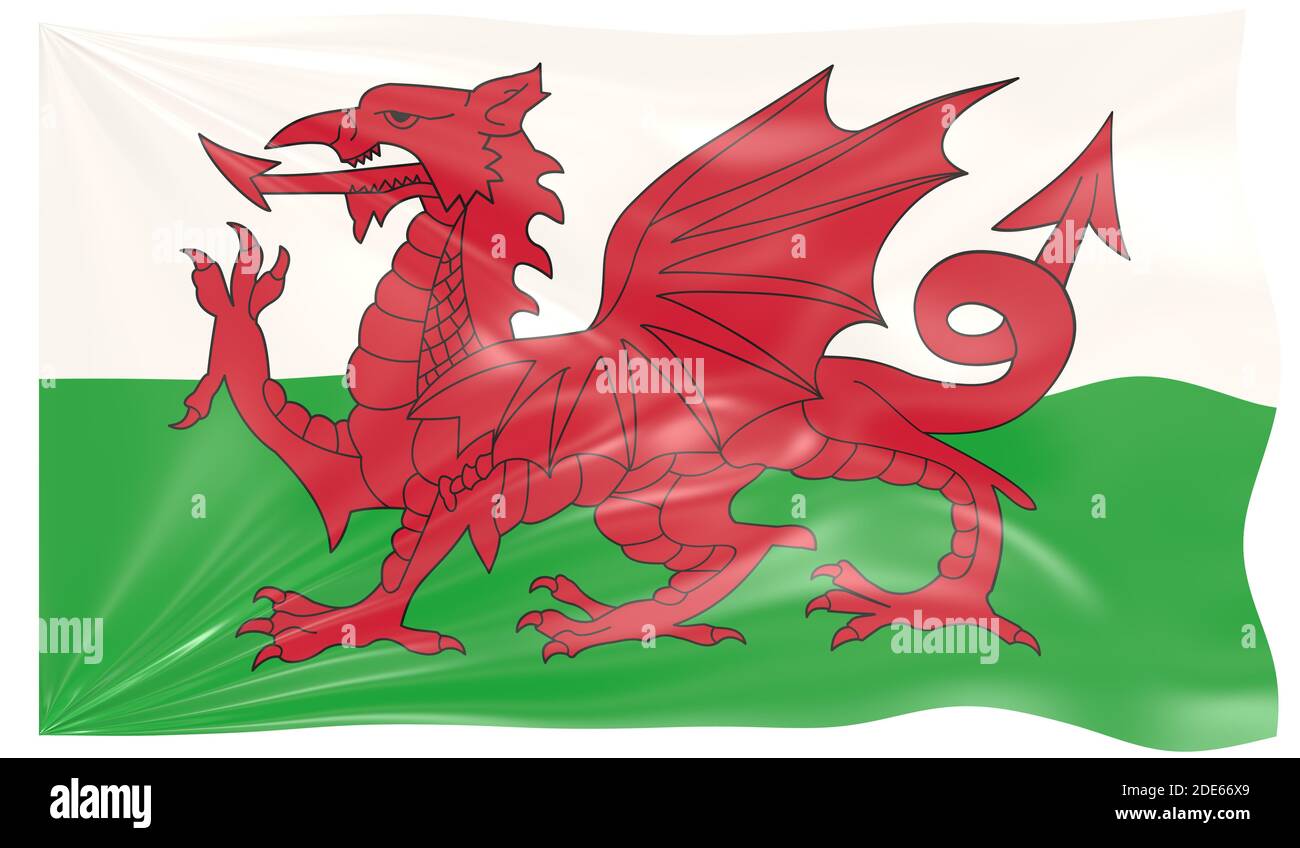 Flag of wales Cut Out Stock Images & Pictures - Alamy