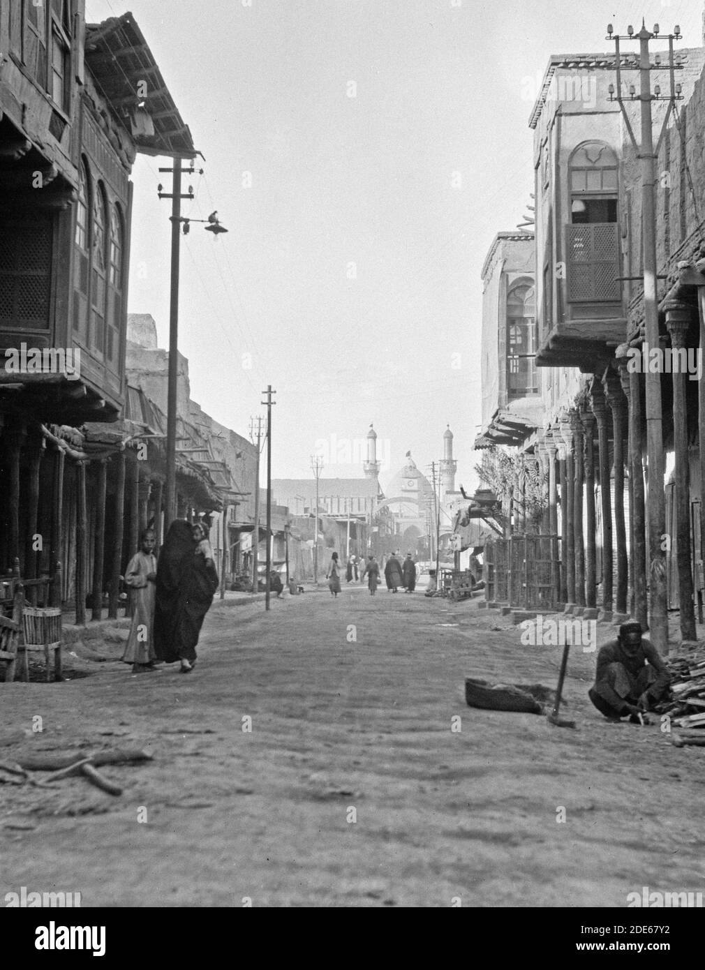 Original Caption: Iraq. Kerbela. Second holy city of the Shiite Moslems ...