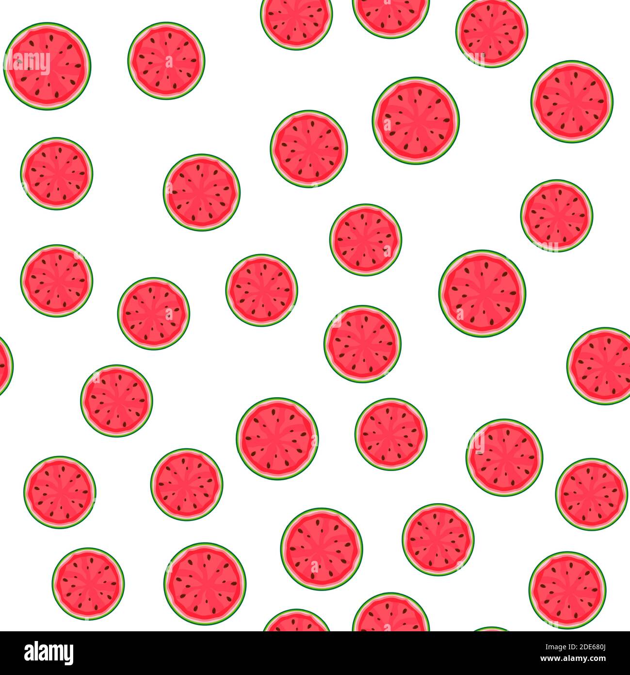 Watermelon SEamless Pattern Background Template. Vector Illustration ...