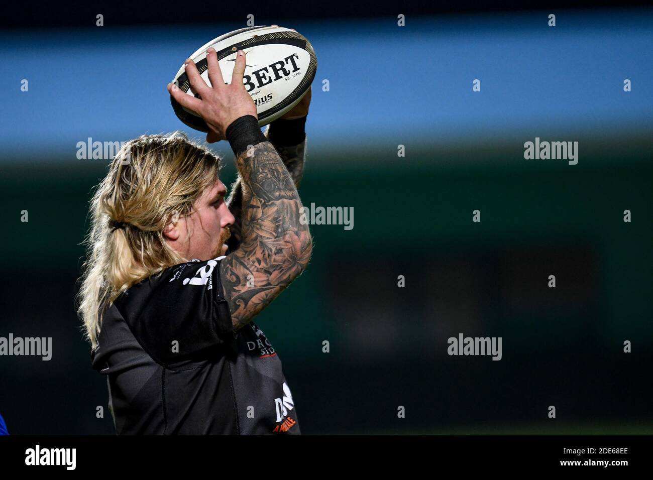 Monigo stadium, Treviso, Italy, 29 Nov 2020, Richard Hibbard (Dragons ...