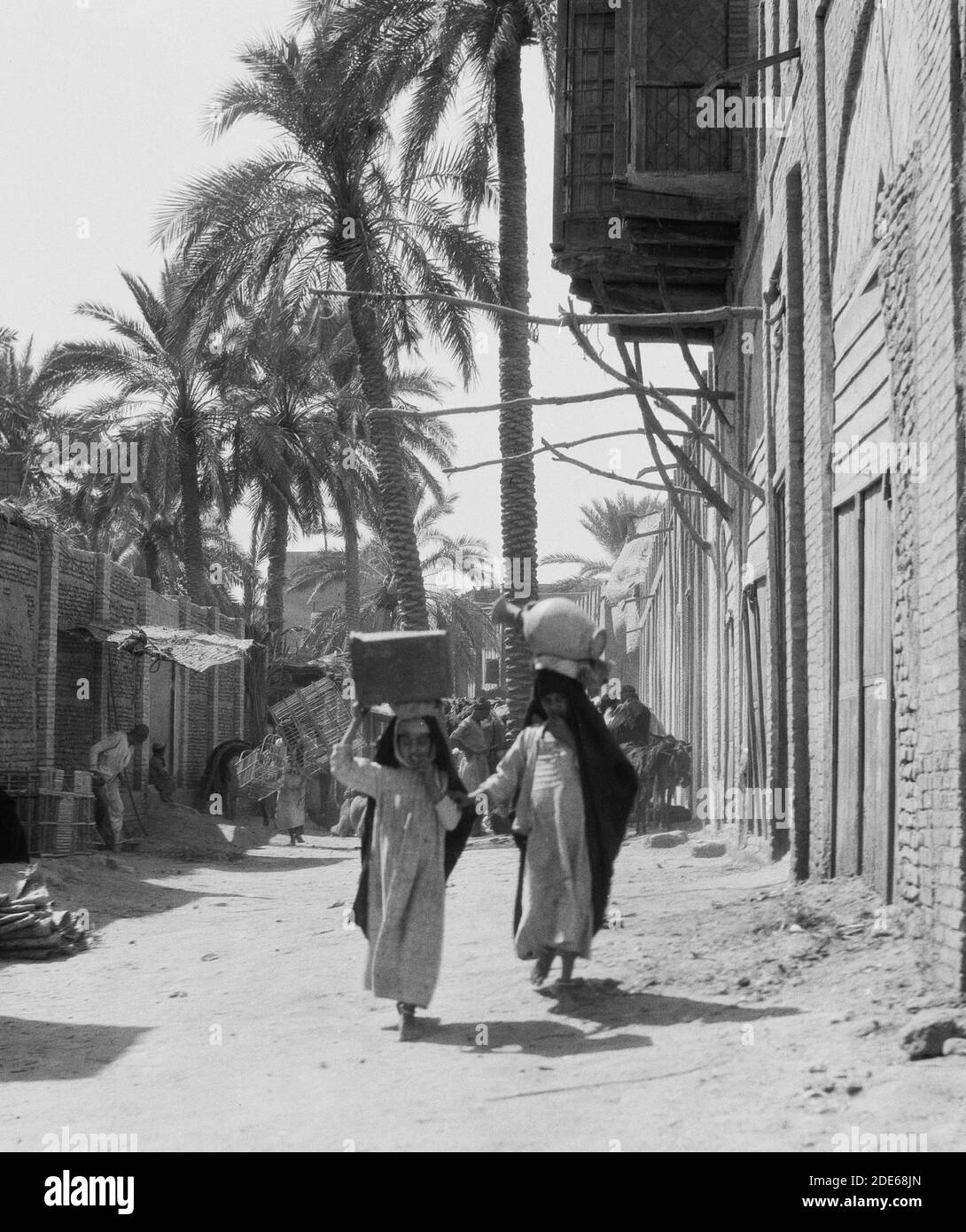 Original Caption: Street in Kufa - Location: Iraq--Kufa ca. 1932 Stock ...