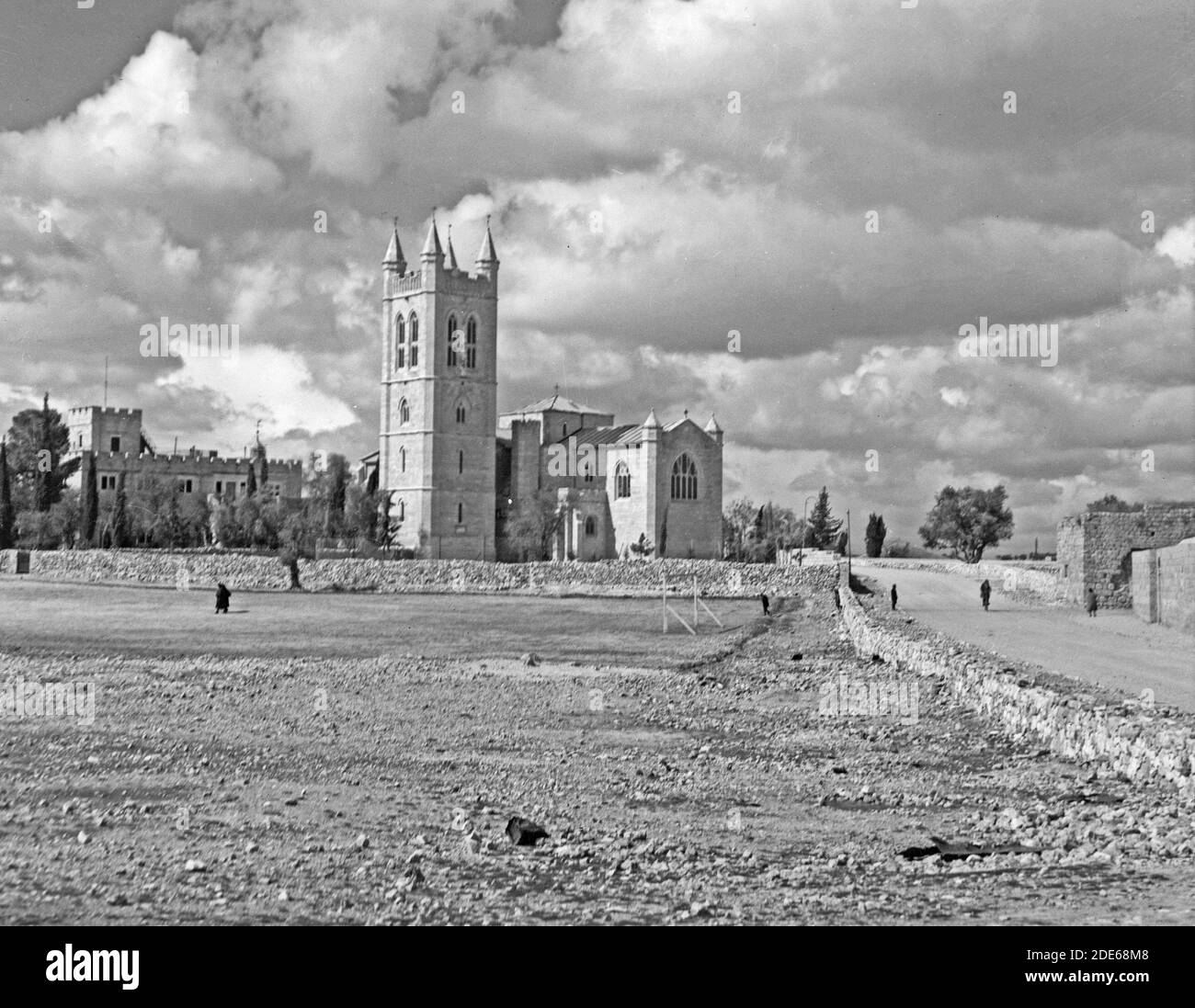 Original Caption: Newer Jerusalem and suburbs. St. George's Cathedral ...