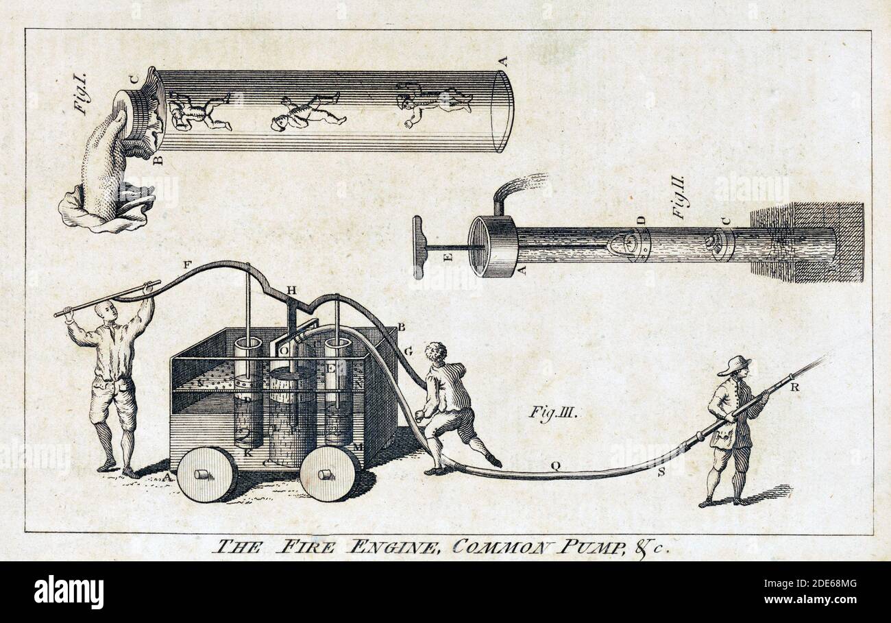 1700s fire engine illustration hi-res stock photography and images - Alamy