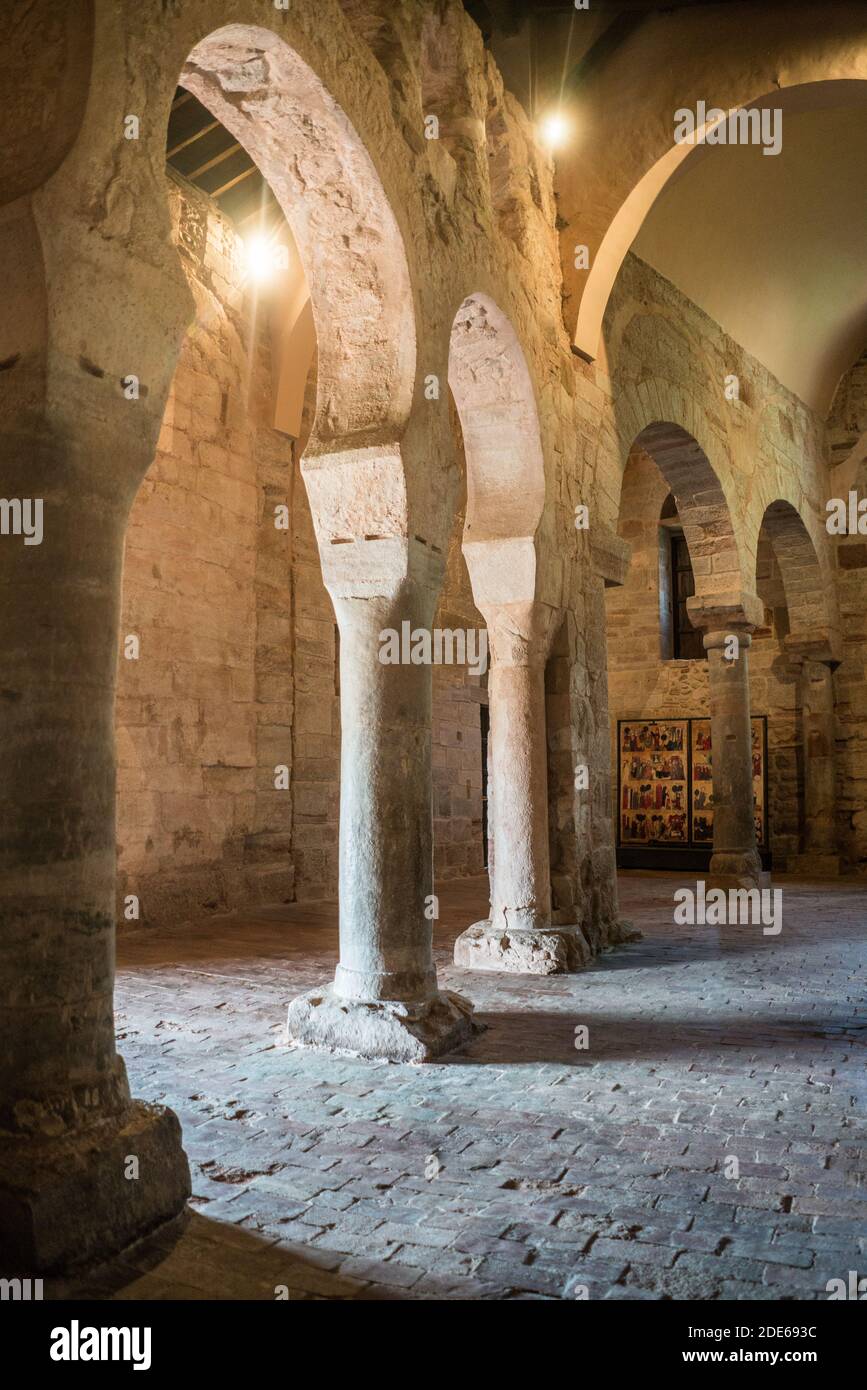 Interior of the Monastery of Suso, San Millan de la Cogolla, La Rioja ...