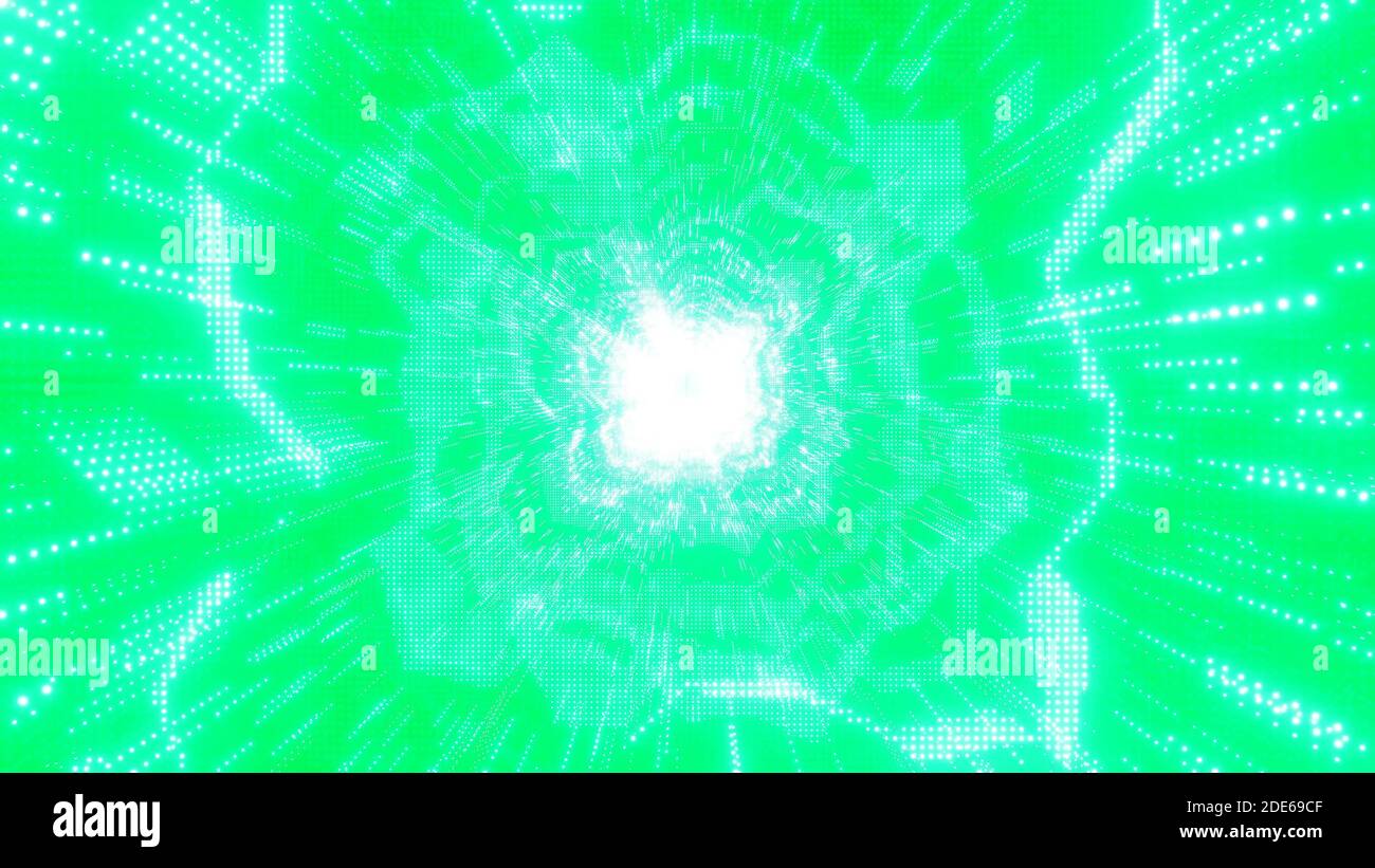 Green nexus neon dots 3d illustration background wallpaper Stock Photo ...