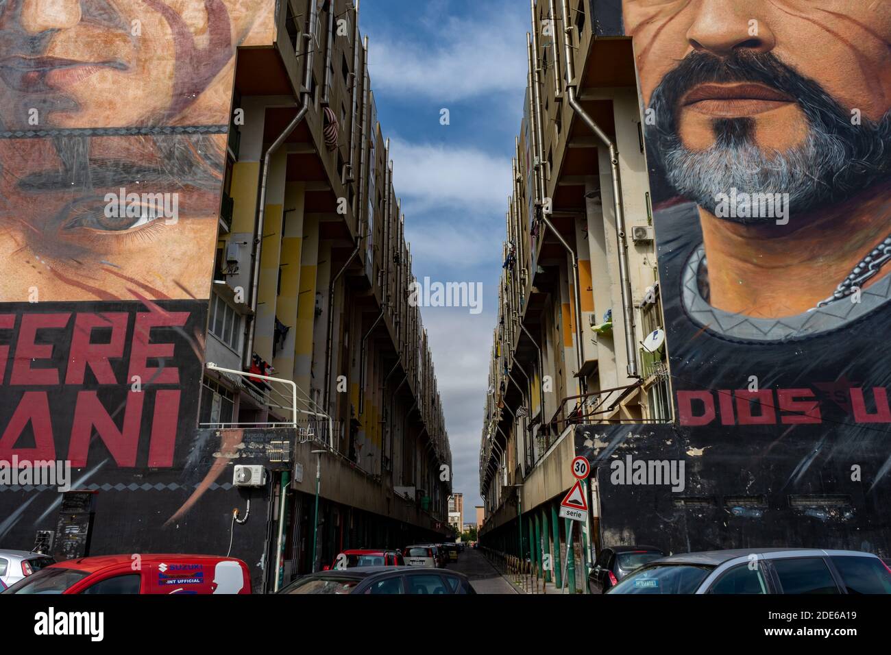 Maradona naples mural hi-res stock photography and images - Alamy
