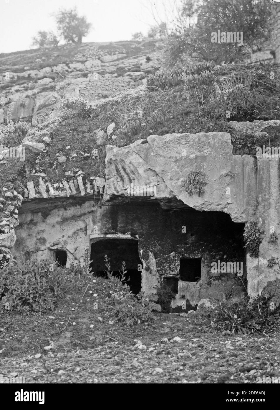 Middle East History - Valleys of Jehoshaphat and Hinnom. A rock-hewn ...